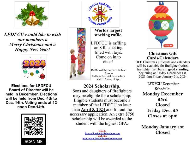 Laredo Fire Department Federal Credit Union | LFDCU Brochure